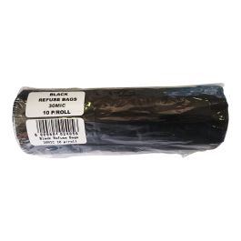Silverplas - Refuse Bag Black 30 Micron (Pack of 10)